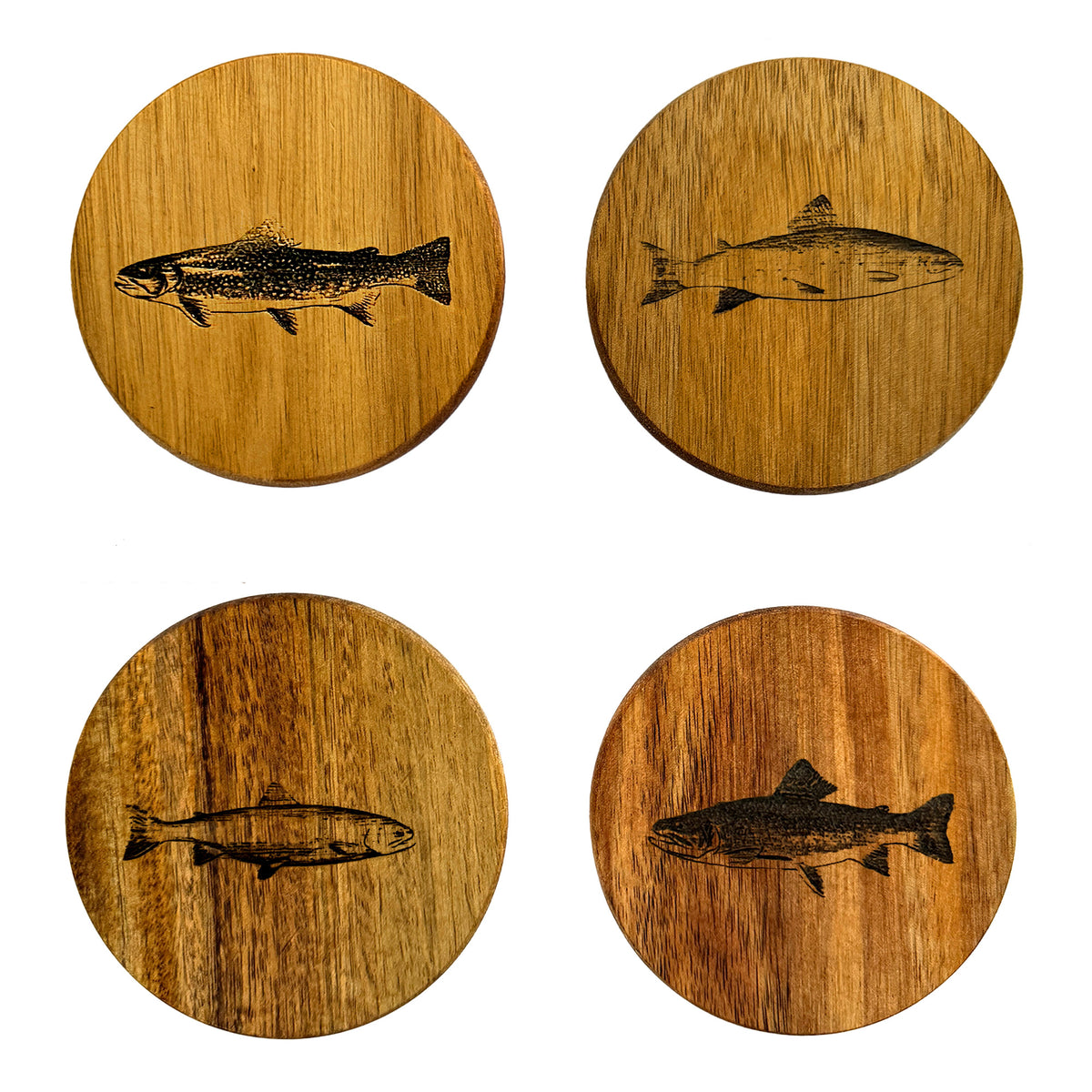 Freshwater Fish Slate Coasters | Rise Fishing Company – Rise Fishing Co.